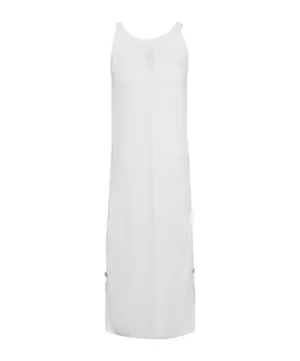 Barbour Dakota Knitted Midi Dress - White