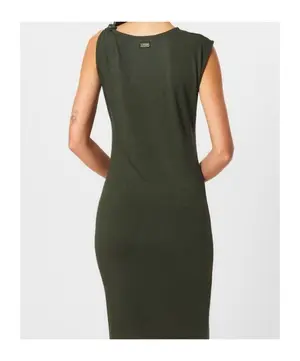 Barbour Sleeveless Maxi Dress With Round Neck - Envy