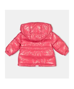 Moncler Logo Patch Hooded Down Jacket