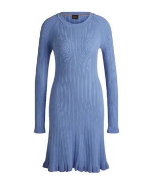 Hugo Boss Slim-fit Knit Mini Dress