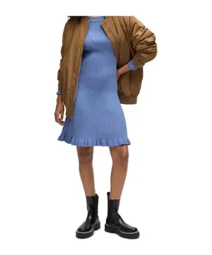 Hugo Boss Slim-fit Knit Mini Dress