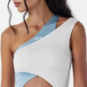 Off-White One-shoulder Cut-out Dress