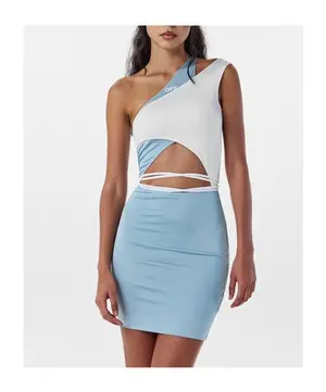 Off-White One-shoulder Cut-out Dress