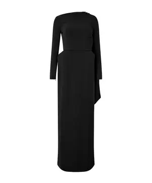 Balenciaga Long Cape Dress