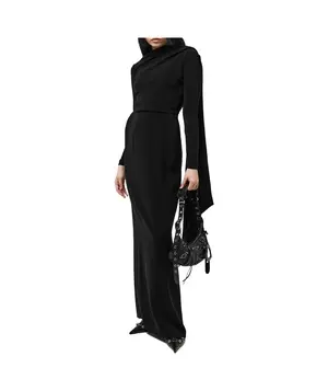 Balenciaga Long Cape Dress
