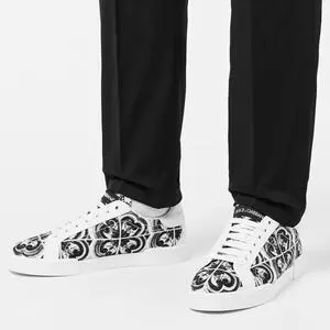 Dolce & Gabbana Lace-up Graphic Sneakers