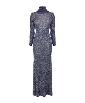 Balenciaga Sequin Knit Maxi Dress