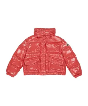 Moncler Padded Down Jacket With Logo Patch