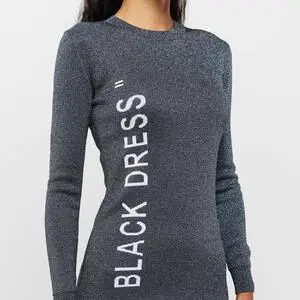 Off-White Slim-fit Dress With Graphic Detail