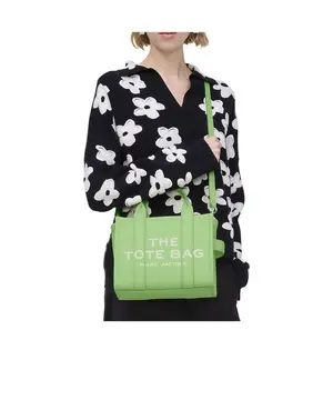 Marc Jacobs Small Leather Tote Bag - Green