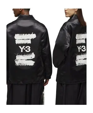 Y3 Graphic Print Satin Jacket