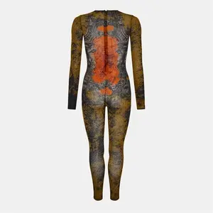 JEAN PAUL GAULTIER Long Sleeve Printed Jumpsuit