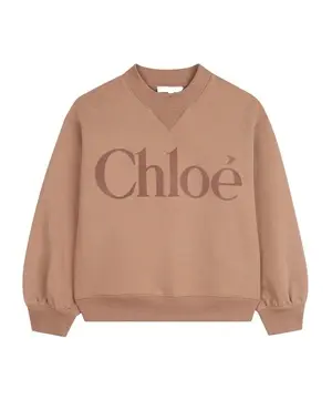 Chloé Knitted Sweatshirt With Logo - Black