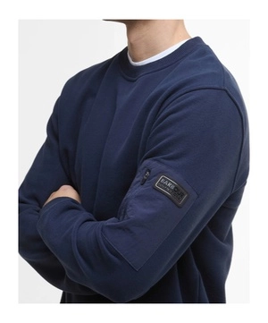 Barbour Grip Crew Neck Sweater With Zipped Pocket