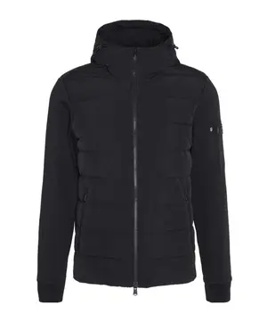 Barbour Stanley Hooded Quilted Sweatshirt - Black