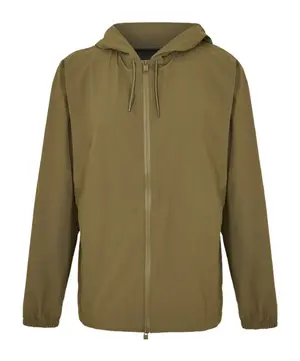 Rains Zip-up Hooded Casual Jacket - Green