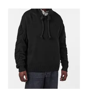 Off-White Hooded Knit Sweater