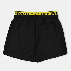 Off-White Drawstring Swim Shorts