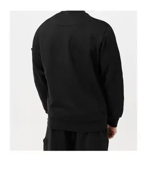 Stone Island Logo Lightweight Cotton Fleece Jumper