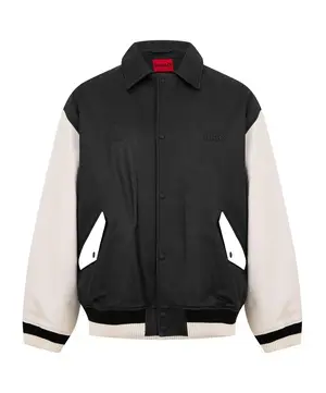 Hugo Boss Minimalist Bomber Jacket - Black