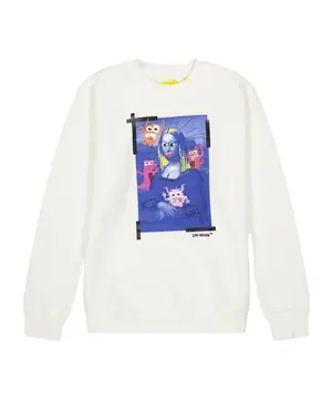 Off-White Mona Lisa Graphic Crewneck Sweatshirt