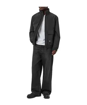 Hugo Boss Water-repellent Zip-up Jacket With Patch Pockets