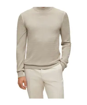 Hugo Boss Mock Neck Long Sleeve Knit Top