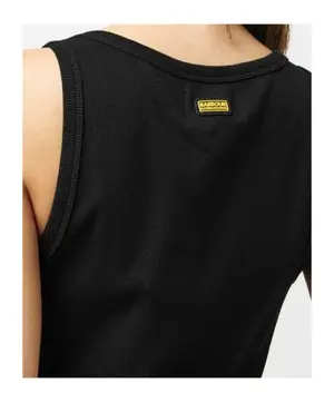Barbour Sleeveless Round Neck Ribbed Dress