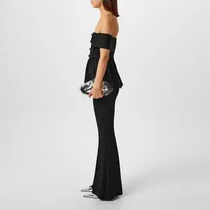 SELF-PORTRAIT Off-shoulder Peplum Jumpsuit