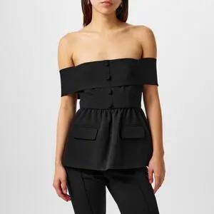 SELF-PORTRAIT Off-shoulder Peplum Jumpsuit