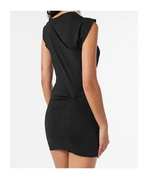 VIVIENNE WESTWOOD Asymmetrical Logo Embroidered Mini Dress