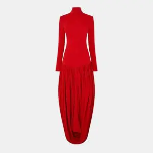 Magda Butrym Long Sleeve High Neck Dress