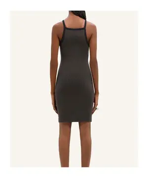 COURREGES Sleeveless Square Neck Mini Dress