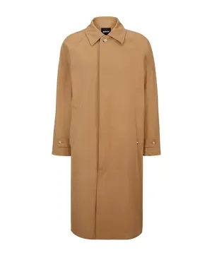 Hugo Boss Classic Camel-colored Long Car Coat - Brown