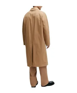 Hugo Boss Classic Camel-colored Long Car Coat