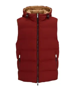 Hugo Boss Deep Quilted Hooded Gilet