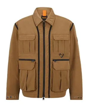 Hugo Boss Minimalist Versatile Casual Coat - Brown
