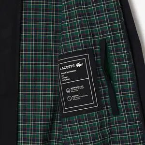 Lacoste Twill Harrington Jacket With Embroidered Croc Emblem