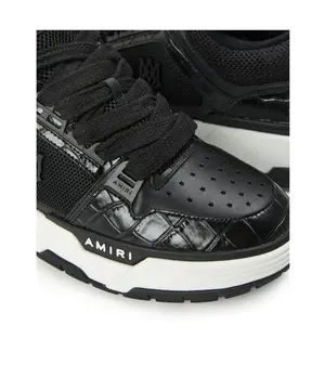 Amiri Low-top Sneakers With Crocodile Pattern Splicing
