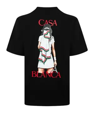 Casablanca Round-neck Printed T-shirt