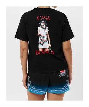 Casablanca Round-neck Printed T-shirt