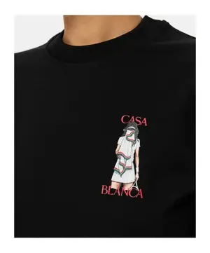 Casablanca Round-neck Printed T-shirt