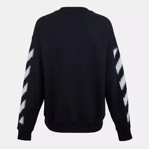 Off-White Diagonal Stripe Long Sleeve Sweatshirt