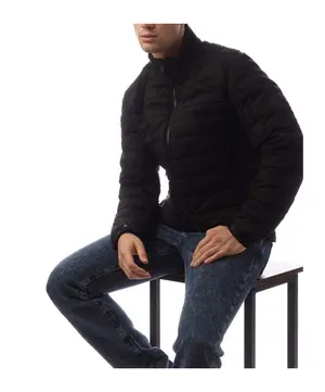 Hugo Boss Slim-fit Quilted Wool-blend Jacket With Stand Collar