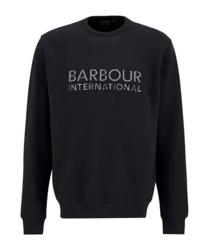 Barbour Bertie Streak Logo Sweater - Black