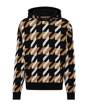 Hugo Boss Geometric Knit Hoodie