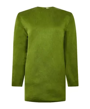 SAINT LAURENT Crew-neck Mini Dress