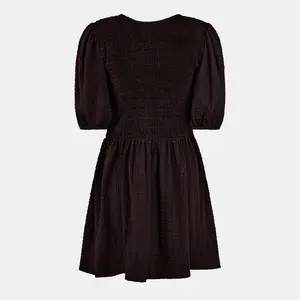 GANNI Short-sleeved Round Neck Dress