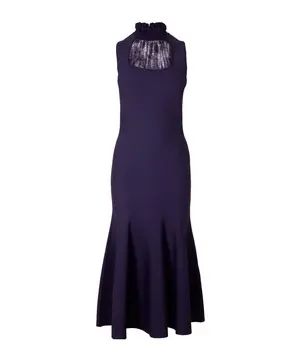 Alexander McQueen Lace Midi A-line Dress