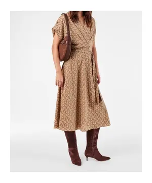 Ralph Lauren Real Leather Fratillio Wrap Dress